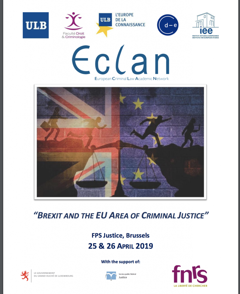 ECLAN Annual Conference: Brexit and the EU area of criminal justice - CDE